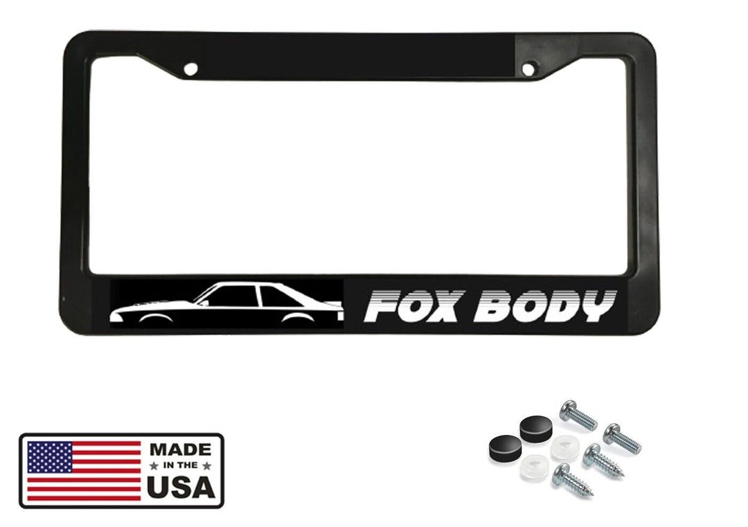 Fox Body Mustang Ford Third Generation Classic Muscle Car License Plate ...