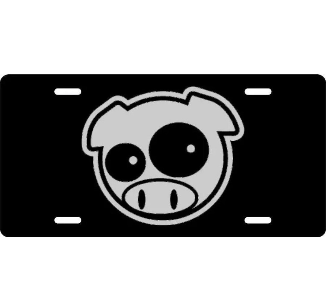 License Plate Pig Subaru Auto Car Tag Aluminum - Etsy