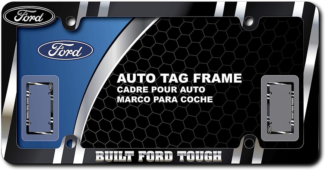Brand New Built Ford Tough Car Truck Heavy Duty Chrome Metal License ...