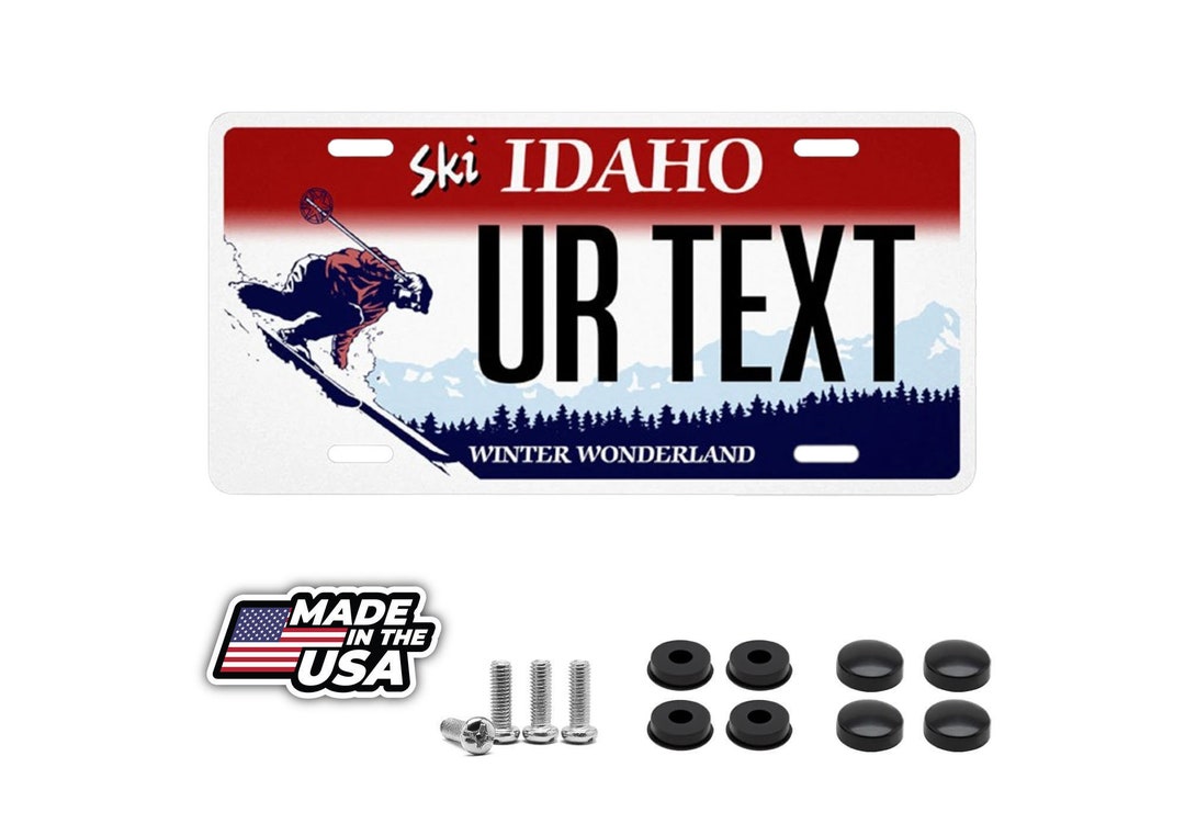 Idaho Winter Wonderland Personalized Custom License Plate Your Name Any ...