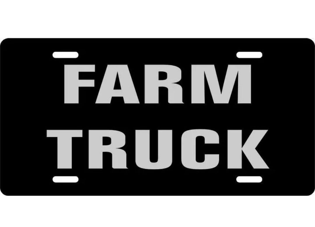 License Plate Farm Truck Auto Truck Car Tag Aluminum With Laser ...