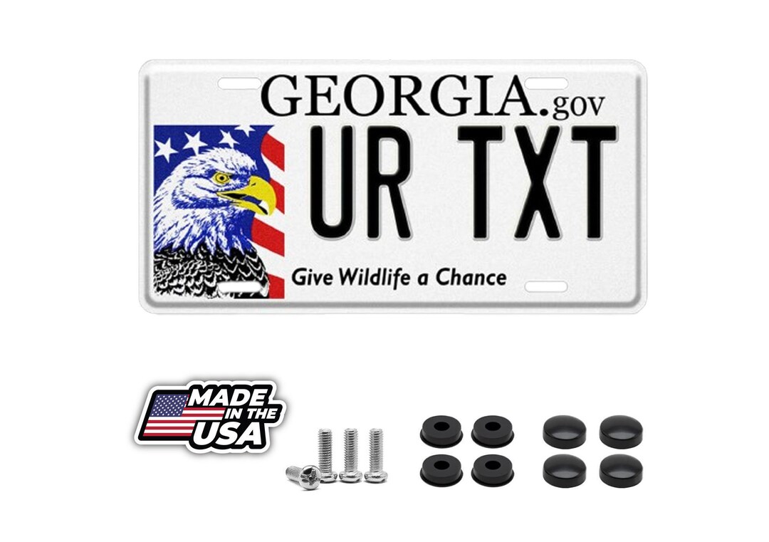 Georgia Give Wildlife a Chance Personalized Custom License Plate Your ...