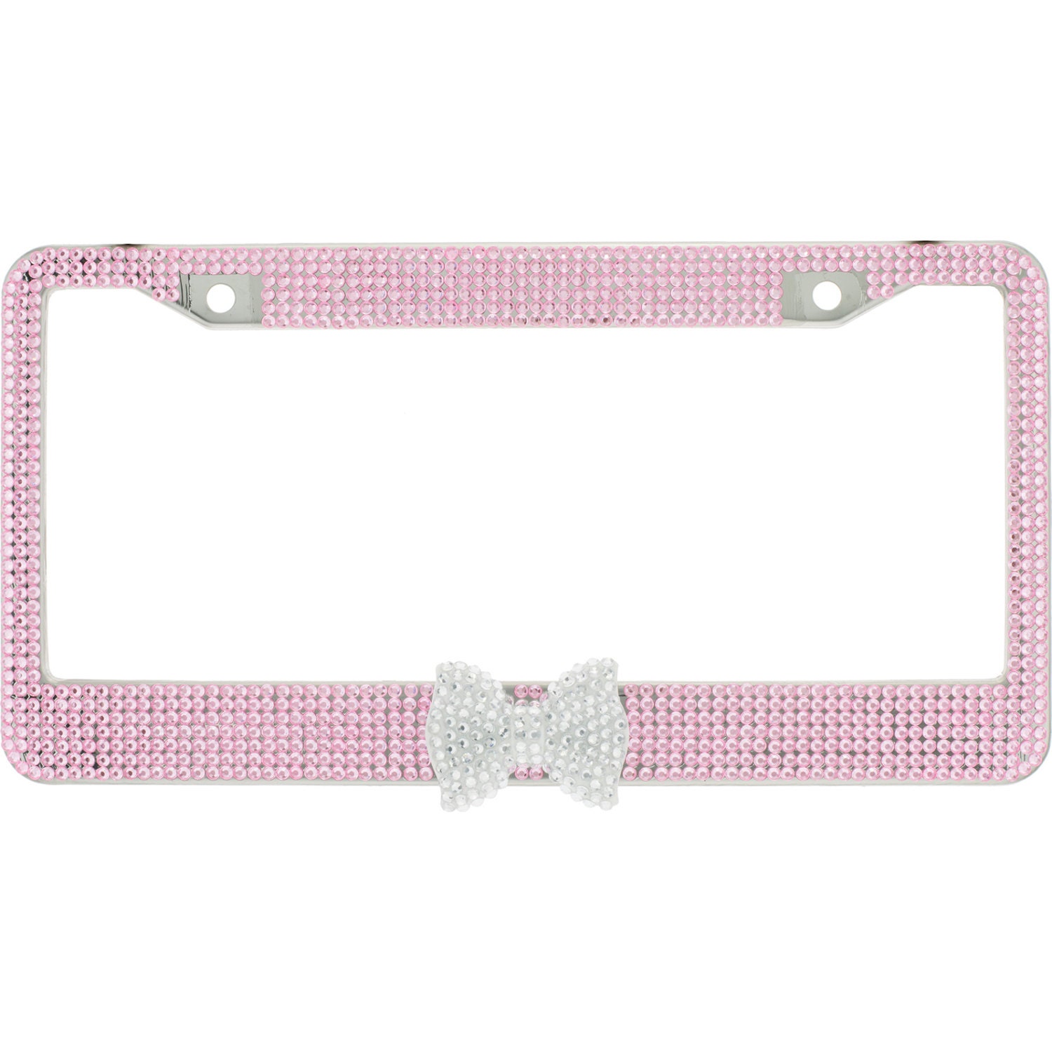 7 Rows of Pink Crystal Diamond Rhinestone Bling License Plate - Etsy