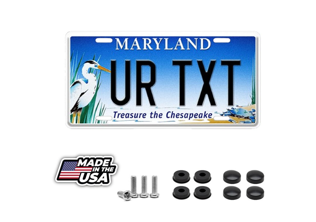 Maryland Treasure the Chesapeake Personalized Custom License Plate Your ...