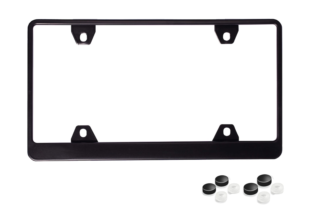 Tesla Black Stainless Steel License Plate Frame Exact Same as OEM Frame ...