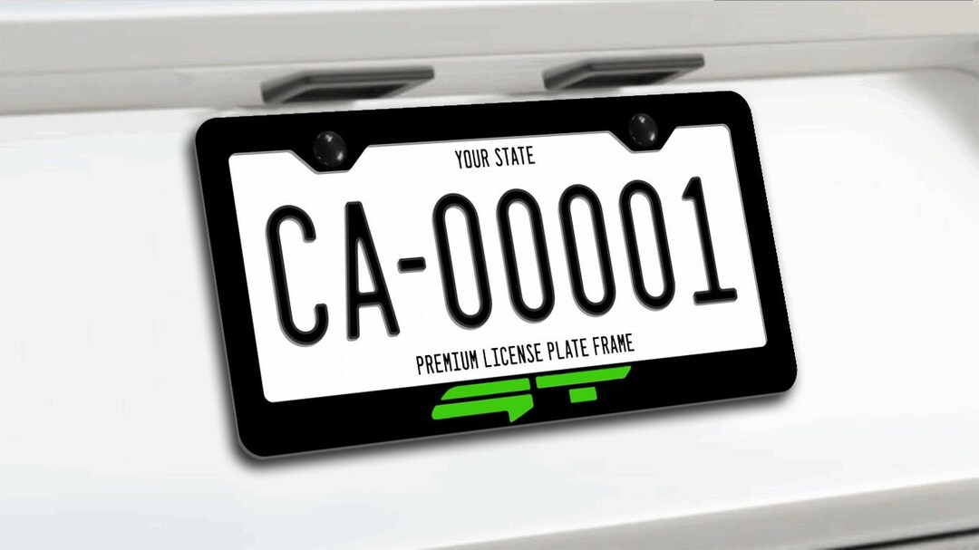 New Gt Green License Plate Frame Premium Black Metal - Etsy