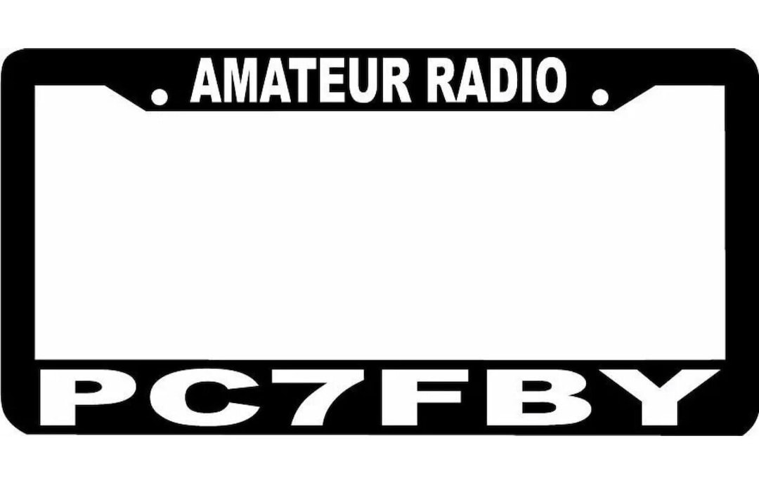 Custom Ham Amateur Radio Call Custom Letters Numbers License Plate ...