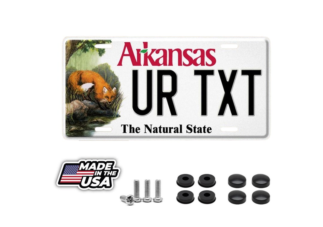 Arkansas the Natural State Personalized Custom License Plate Your Name ...