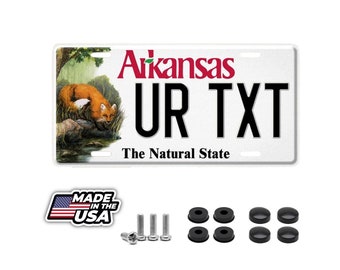 Personalized Arkansas License Plate Decals Stickers Version 3 Sheet of ...