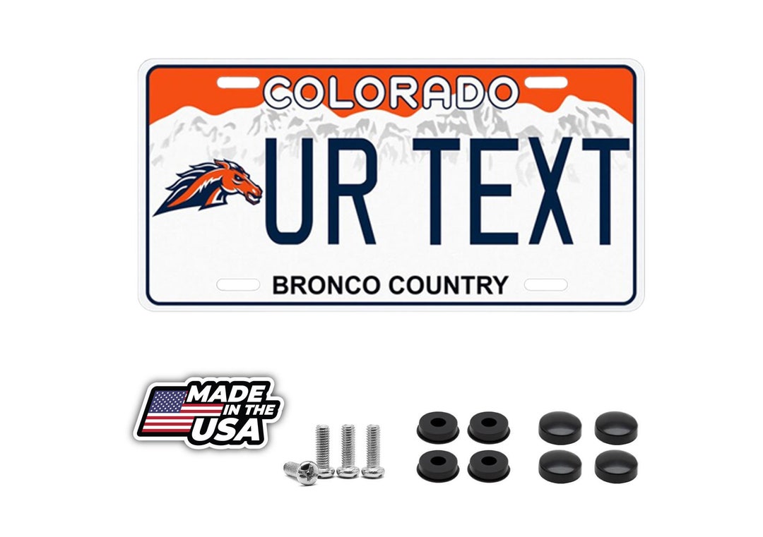 Colorado Bronco Country Custom Personalized License Plate Novelty ...