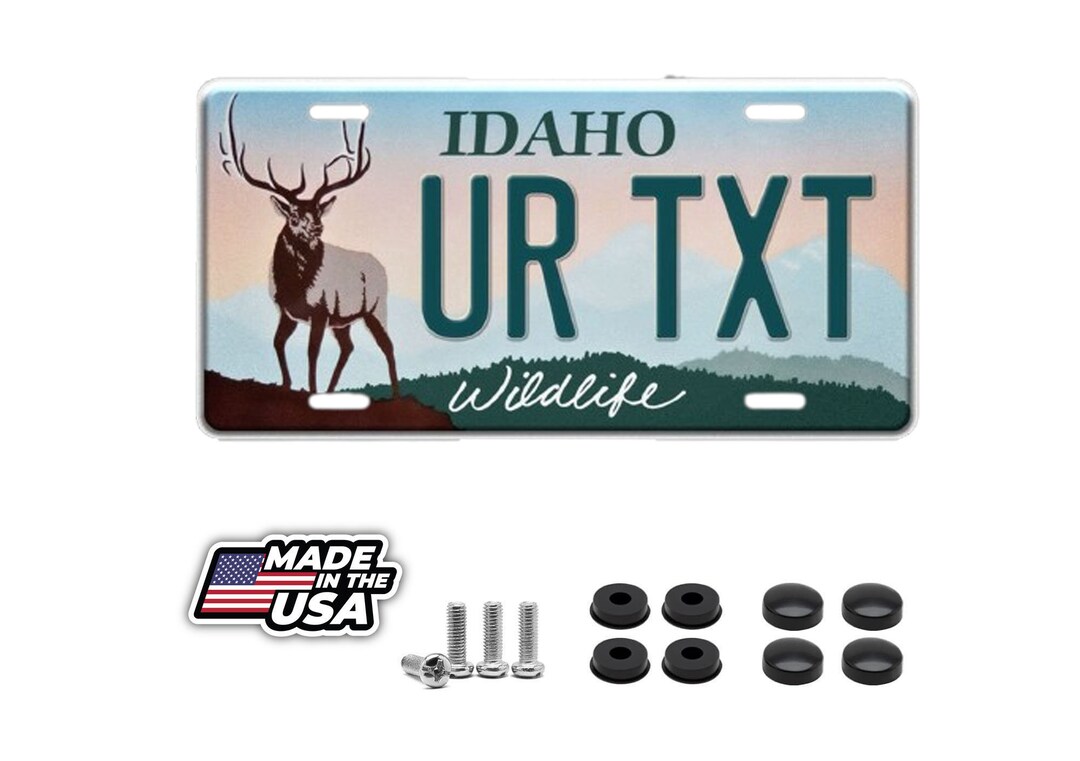 Idaho Wildlife Personalized Custom License Plate Your Name Any Text ...