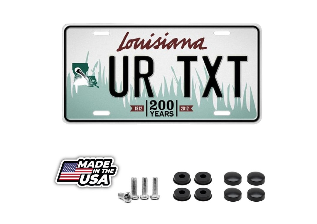 Louisiana 200 Years Personalized Custom License Plate Your Name Any ...