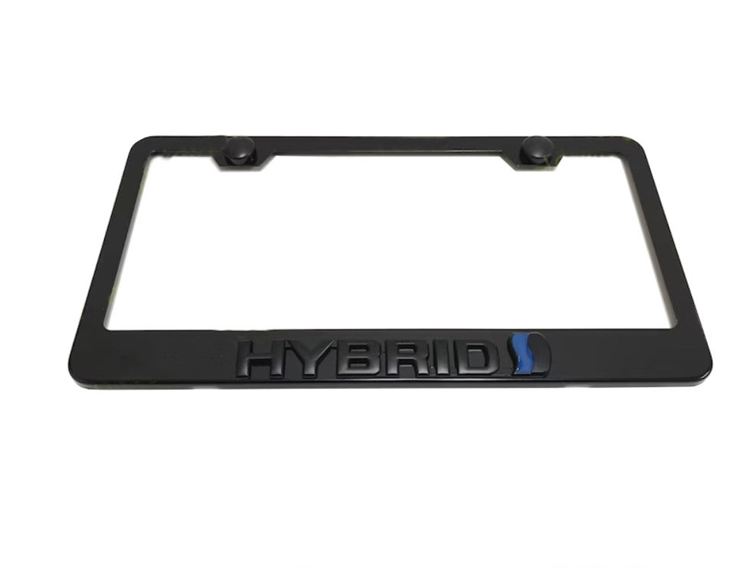 3D (black) Hybrid Emblem Badge Black Powder Coated Metal Steel License ...