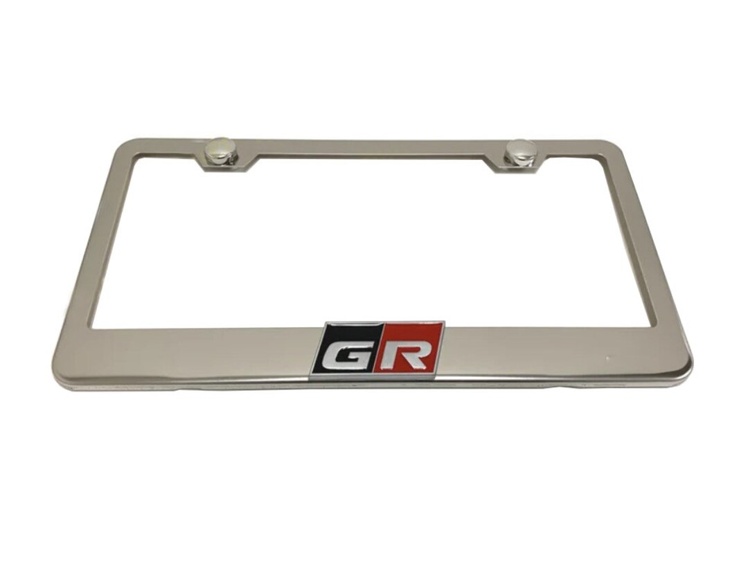 3D GR Gazoo Racing Badge Emblem Stainless Steel Chrome Metal License ...