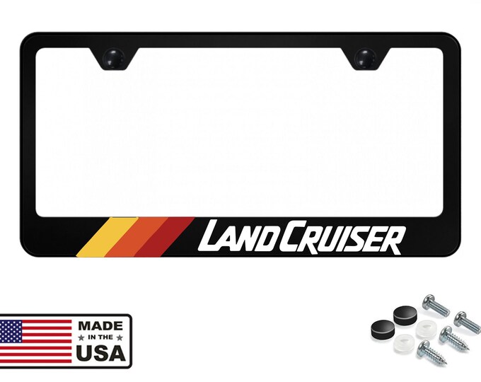 Toyota Retro Style Mountain Trd Tri Color Jdm License Plate Frames ...