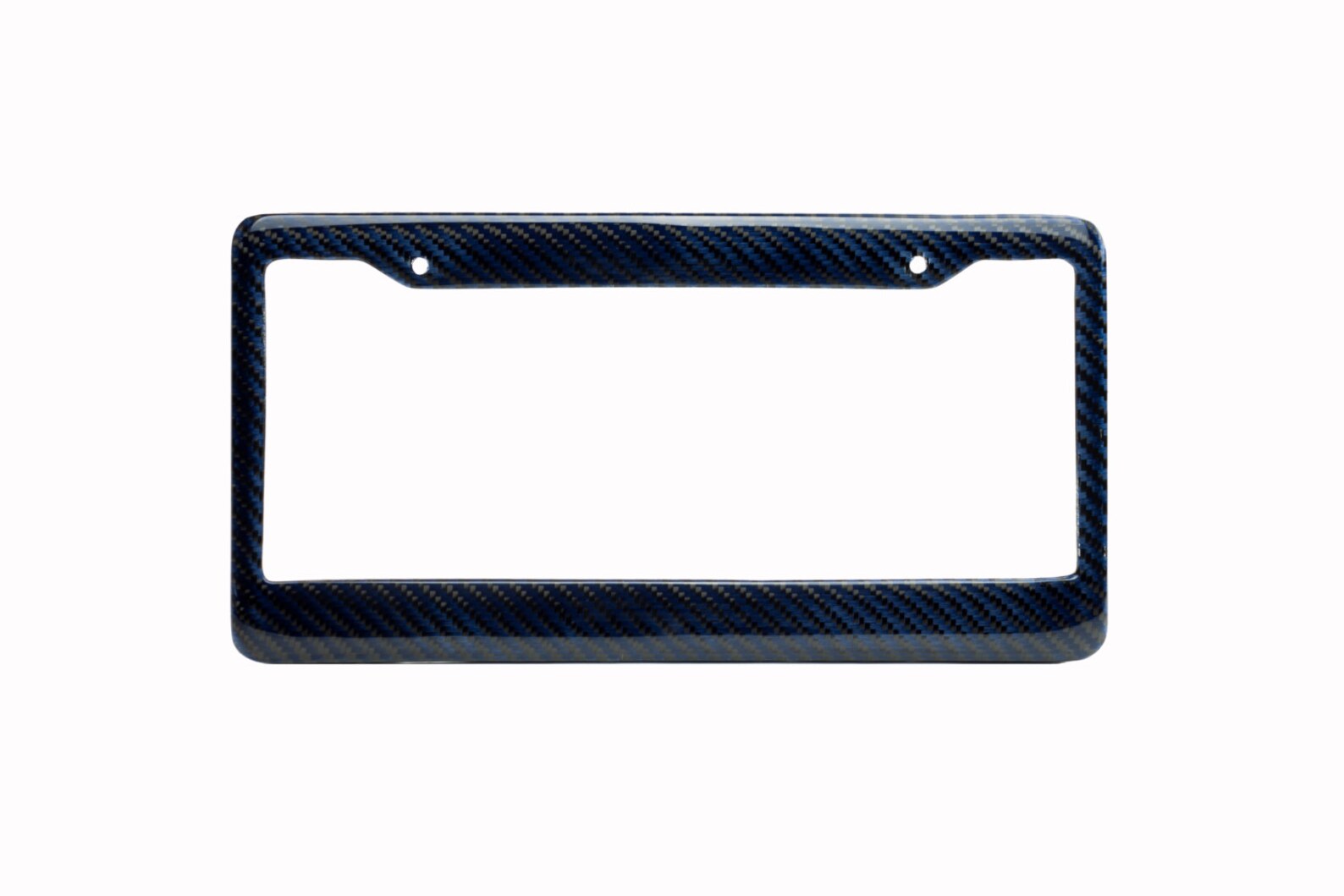 Real 100% Blue Carbon Fiber License Plate Tag Frame Cover Original 3k ...