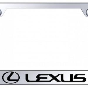 Lexus Laser Engraved Mirror Stainless Steel License Plate Frame ...