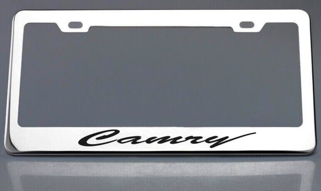 Camry License Plate Frame Stainless Steel With Laser Engraved - Etsy