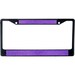 Premium Black Purple Bling Crystal Diamond License Plate Frame for Car ...