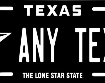 Personalized Custom Texas License Plate for Cars & Trucks With Your ...