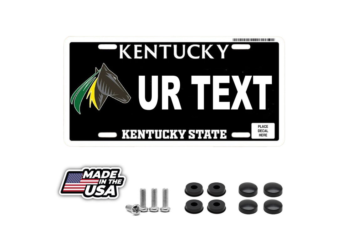 Kentucky State Personalized Custom License Plate Your Name Any Text ...