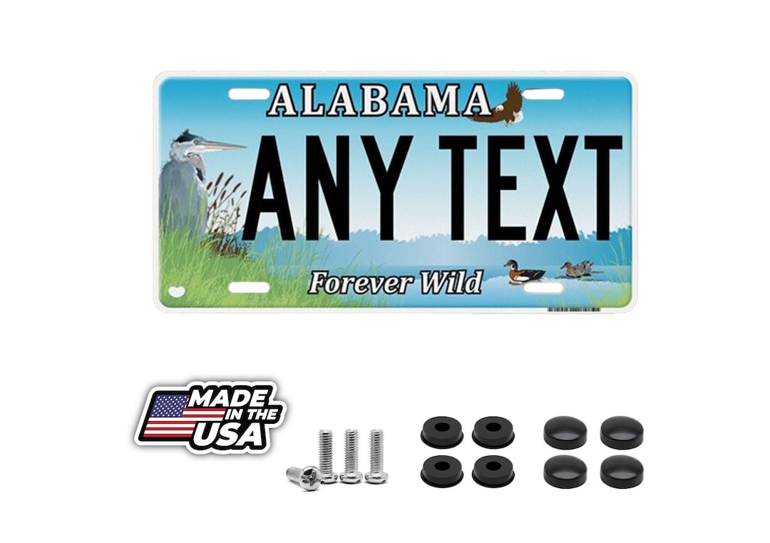 Alabama Forever Wild Personalized Custom License Plate Your Name Any ...