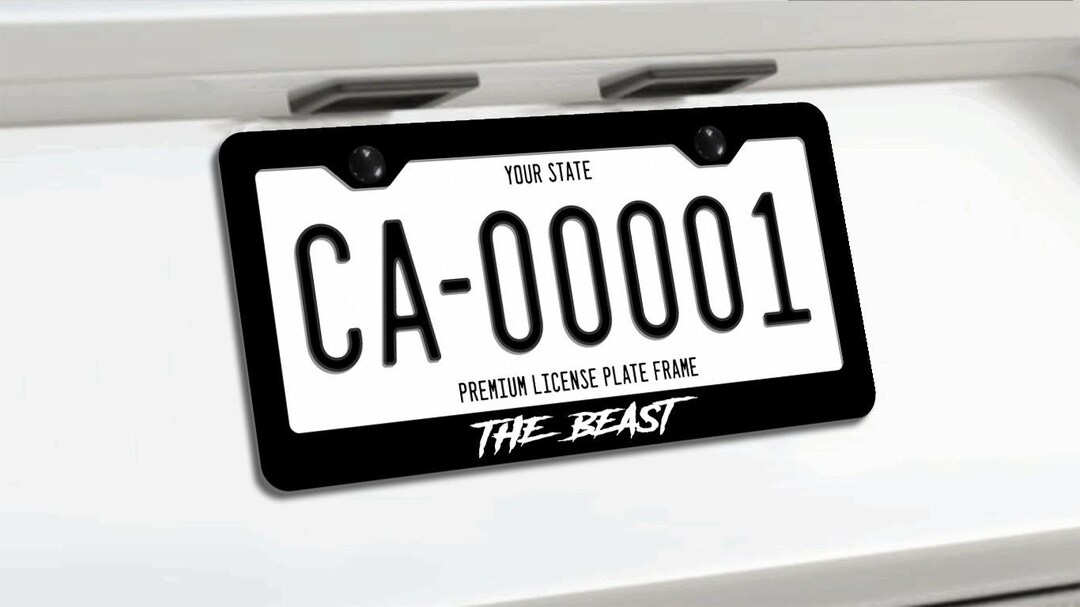The Beast Turbo Truck Lift Mud Car Diesel Truck License Plate Frame - Etsy