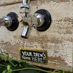 Brass Gold Metal Chalkboard ID Beer and Beverage Tag - Perfect for ...