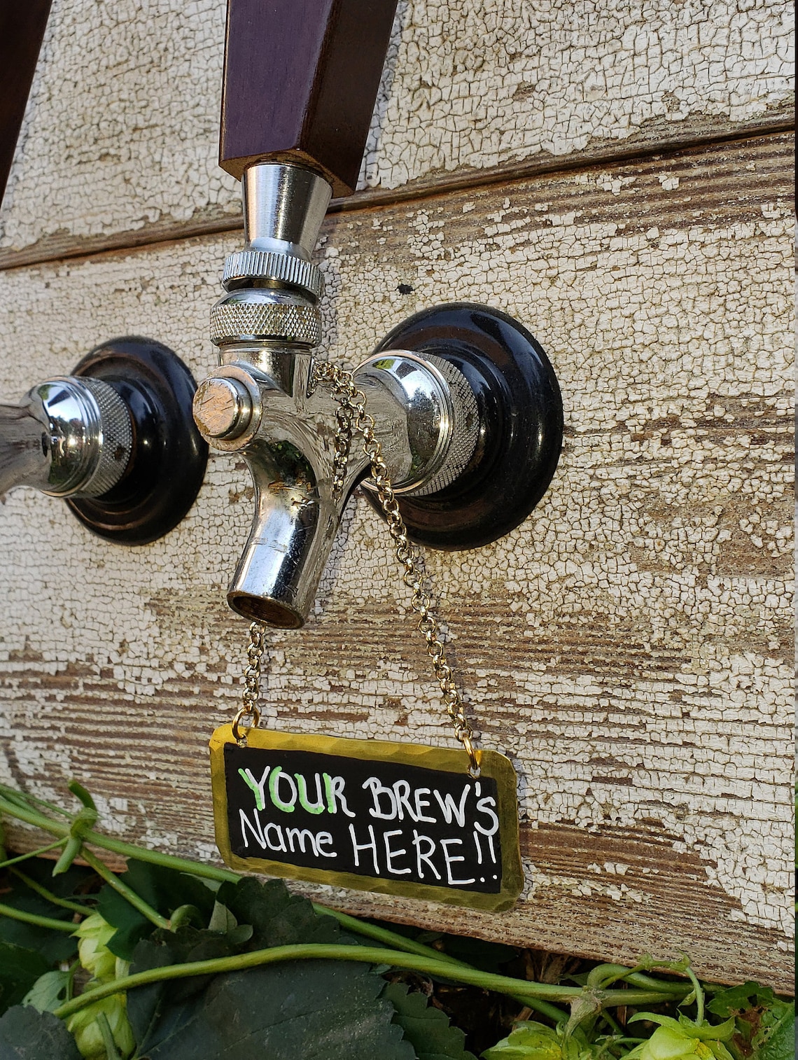 Brass Gold Metal Chalkboard ID Beer and Beverage Tag Perfect | Etsy