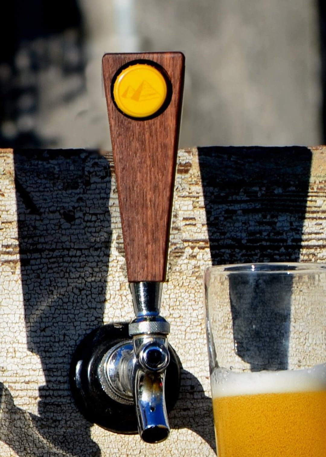 LIL CAPPY! - Beer Tap Handle of Solid Walnut- Personalize This Little ...