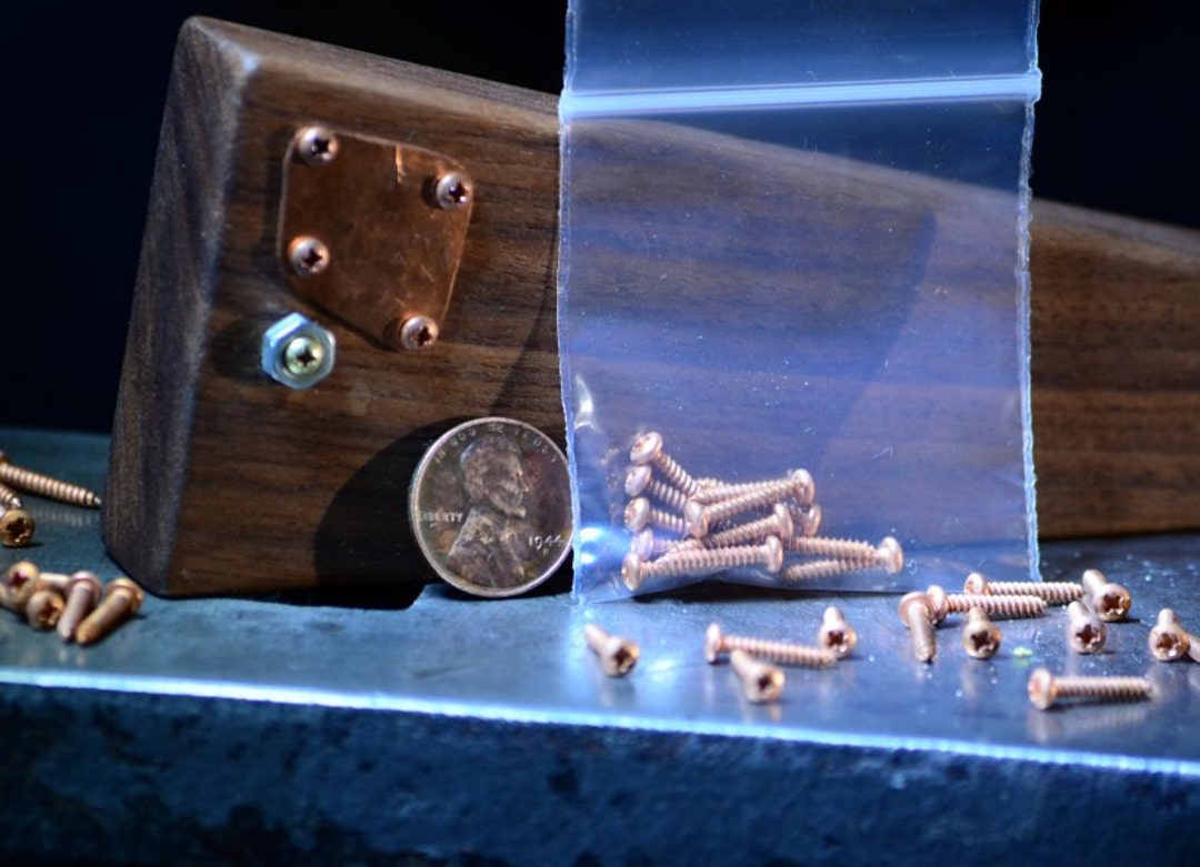 Tiny Copper Plated Screws - Phillips Head Size #3 X 5/8" DIY Steampunk ...