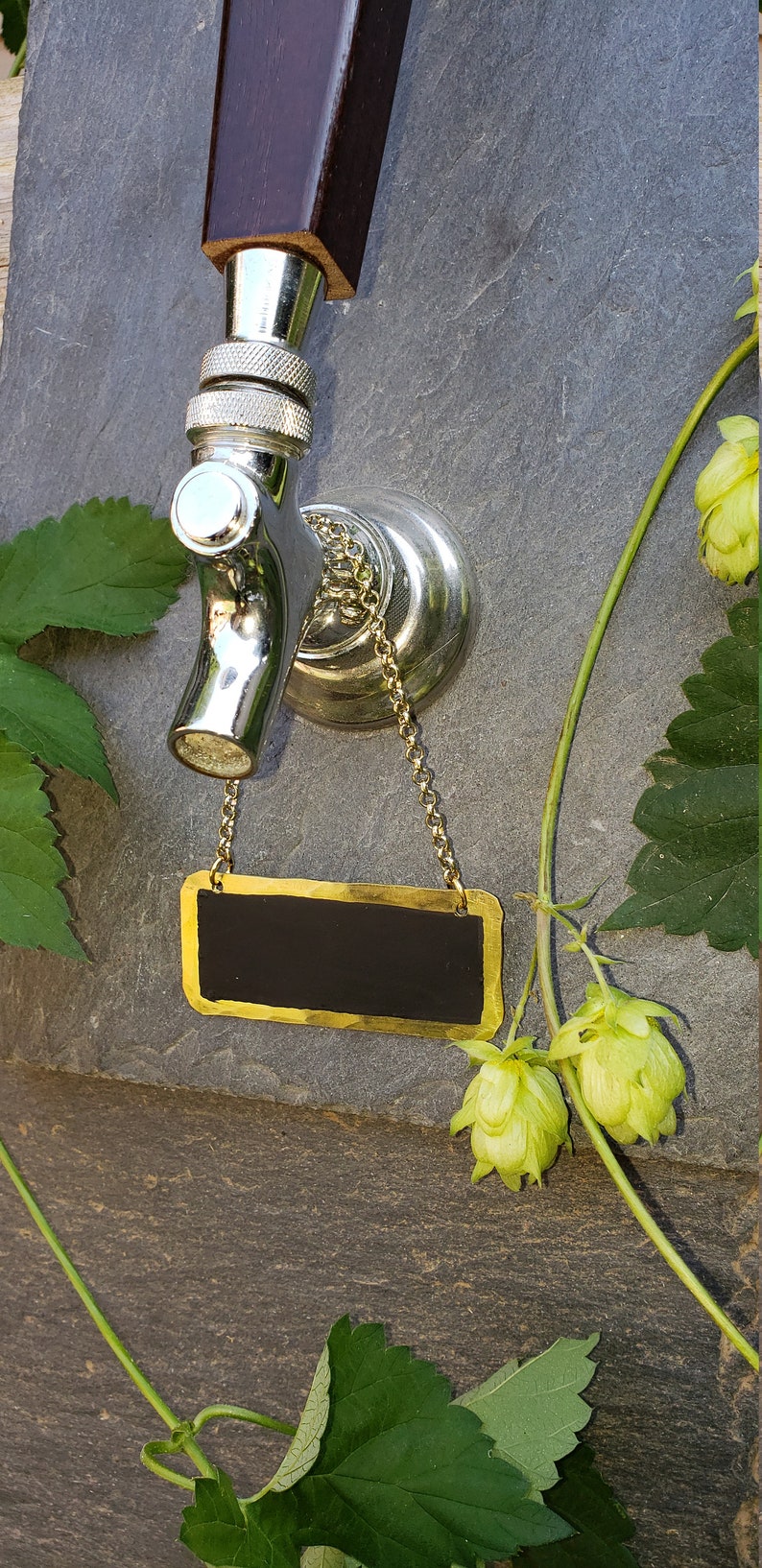 Brass Gold Metal Chalkboard ID Beer and Beverage Tag Perfect - Etsy