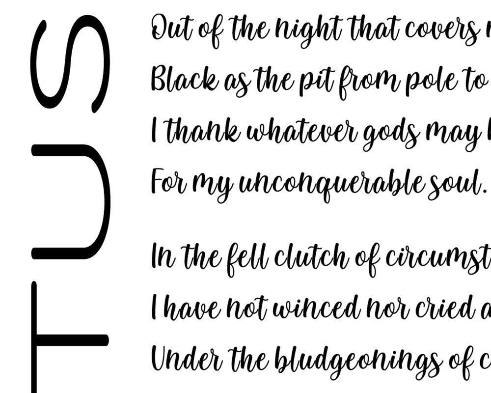 Invictus Poem on Large Framed Canvas, Inspirational Frame Quote by Poet ...