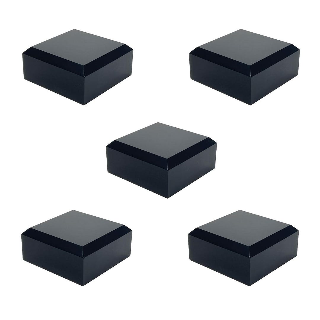 Acrylic Display Bases With Beveled Top: 2x2x1 Inch Polished Risers ...