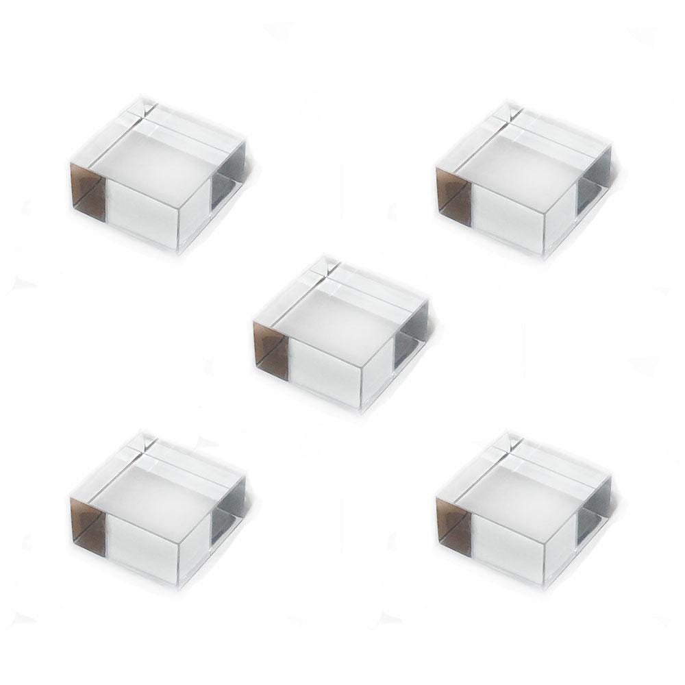 5 Pack 2x2x1 Inch Polished Acrylic Square Blocks - Durable Display ...
