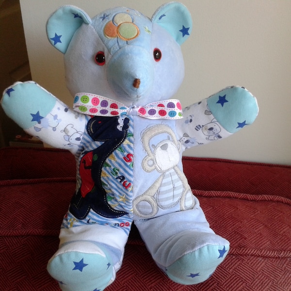 Patchwork Bear - Etsy