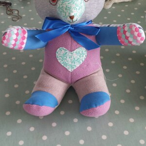 Patchwork Memory Bear Digital Pattern - Etsy Canada