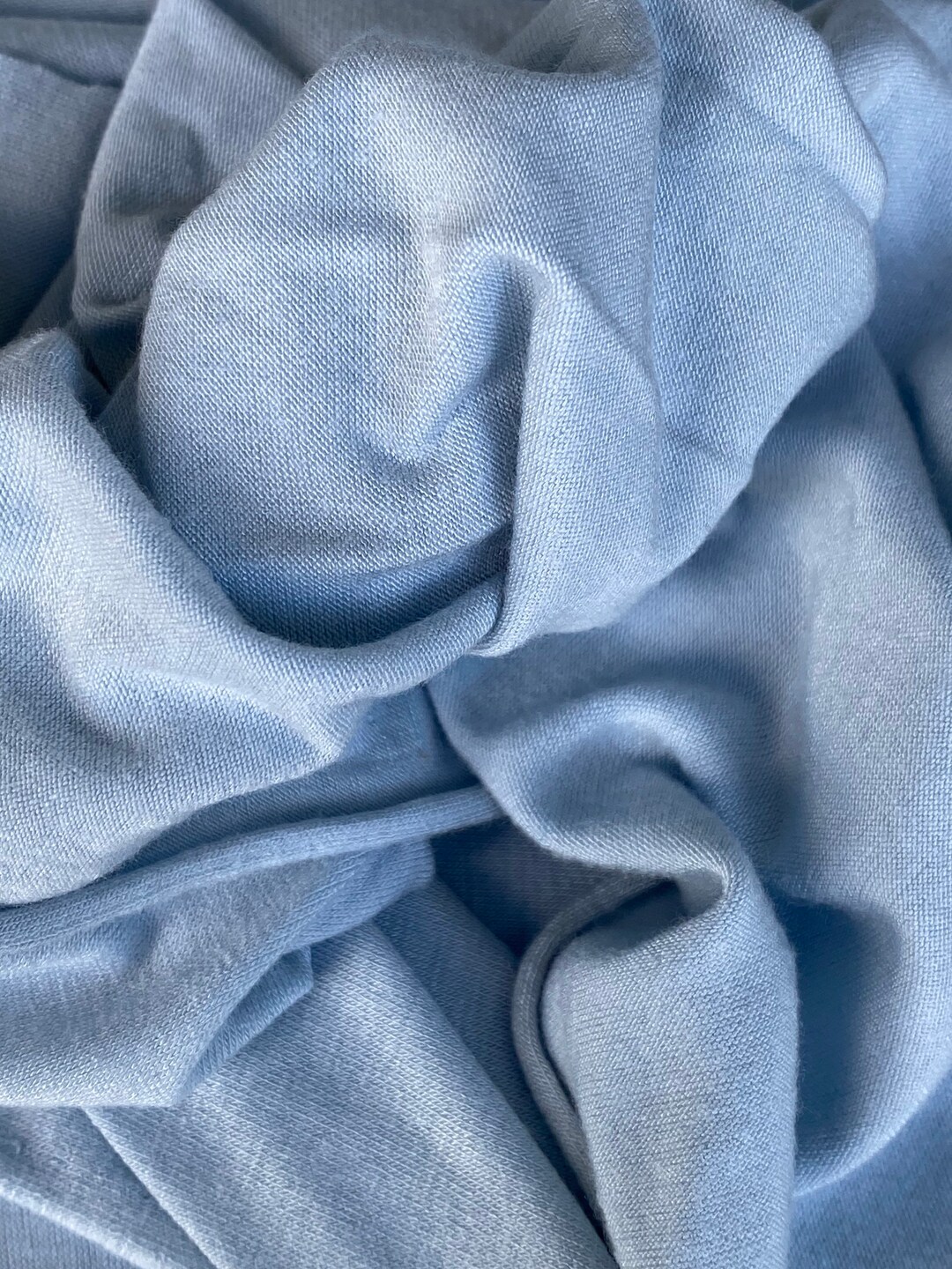 Baby Blue Jersey Knit Fabric - Etsy