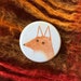 Fox Pin Fox Badge Fox Button Animal Button Badge Pin Red Fox Jewelry ...
