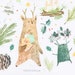 Oak and Holly Tree Spirit Sticker Christmas Sticker Set New Year ...