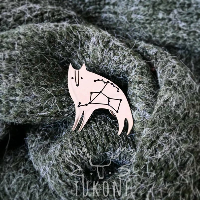 Wolf Orion Enamel Pin Orion Constellation Minimalist Pin | Etsy