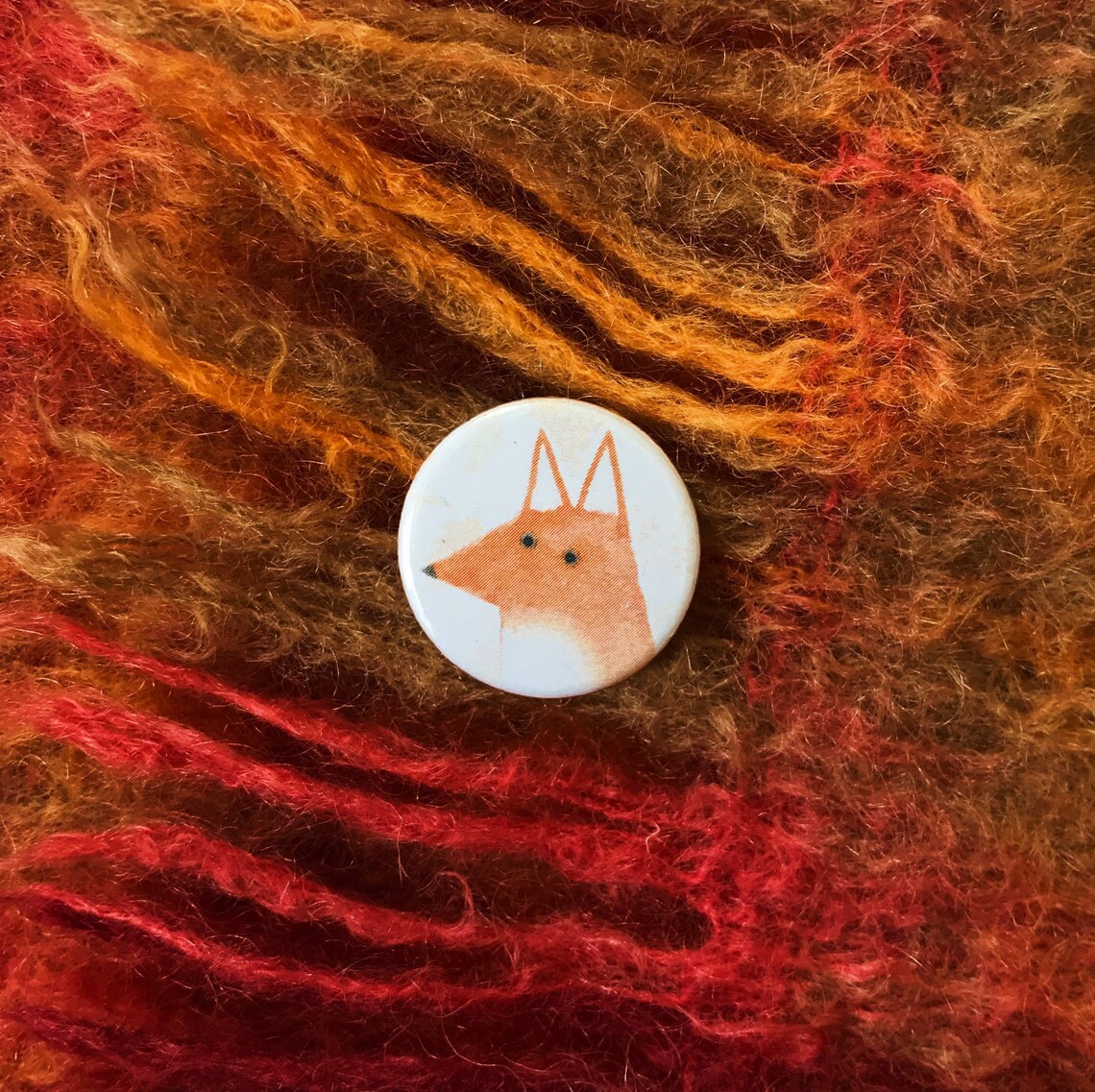 Fox Pin Fox Badge Fox Button Animal Button Badge Pin Red Fox - Etsy