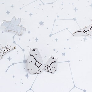 Wolf Orion Enamel Pin Orion Constellation Minimalist Pin Celestial Pin ...