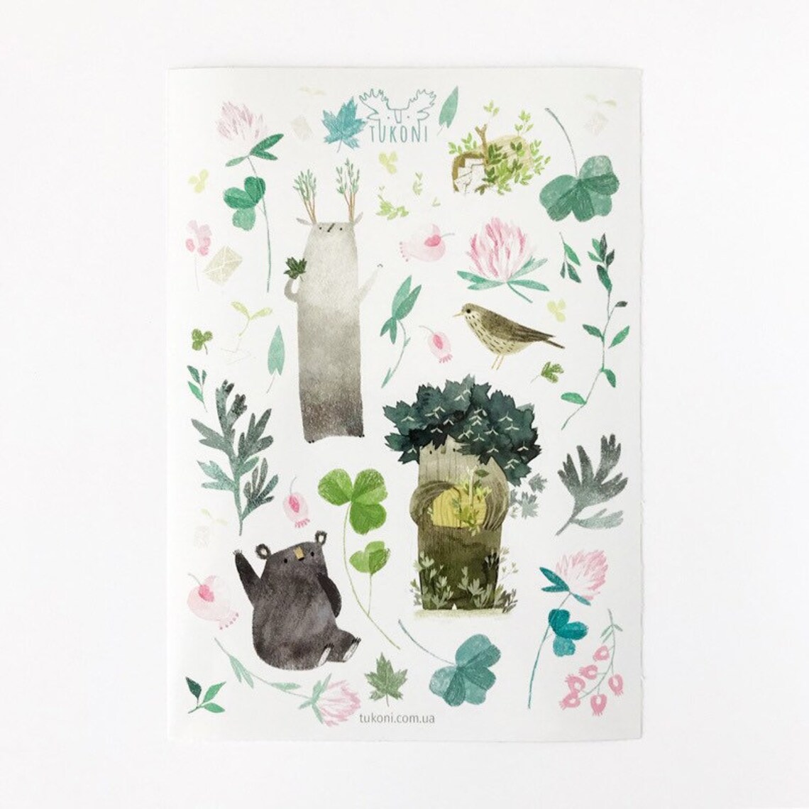 Nature Stickers Sheet Priority Mail, Woodland Stickers Set, Forest ...