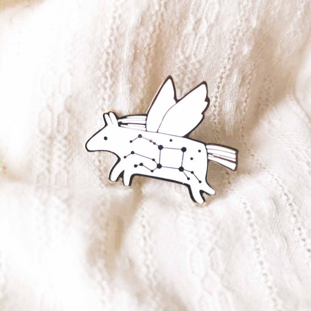 Pegasus Enamel Pin - Pegasus Constellation - Magic Horse Enamel Pin ...