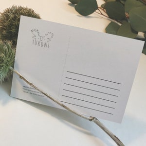 Postcard Moth Weaves Moth Postcard Sew Card Handmade Postcard Tukoni ...