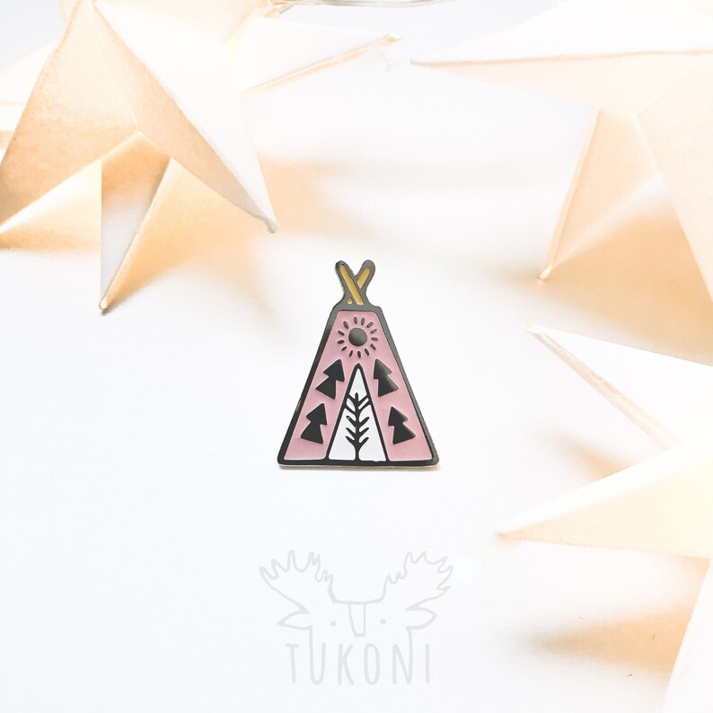 Magic Tipi Enamel Pin - Etsy