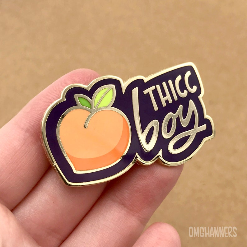 Thicc Boy Hard Enamel Pin Lapel Pin - Etsy