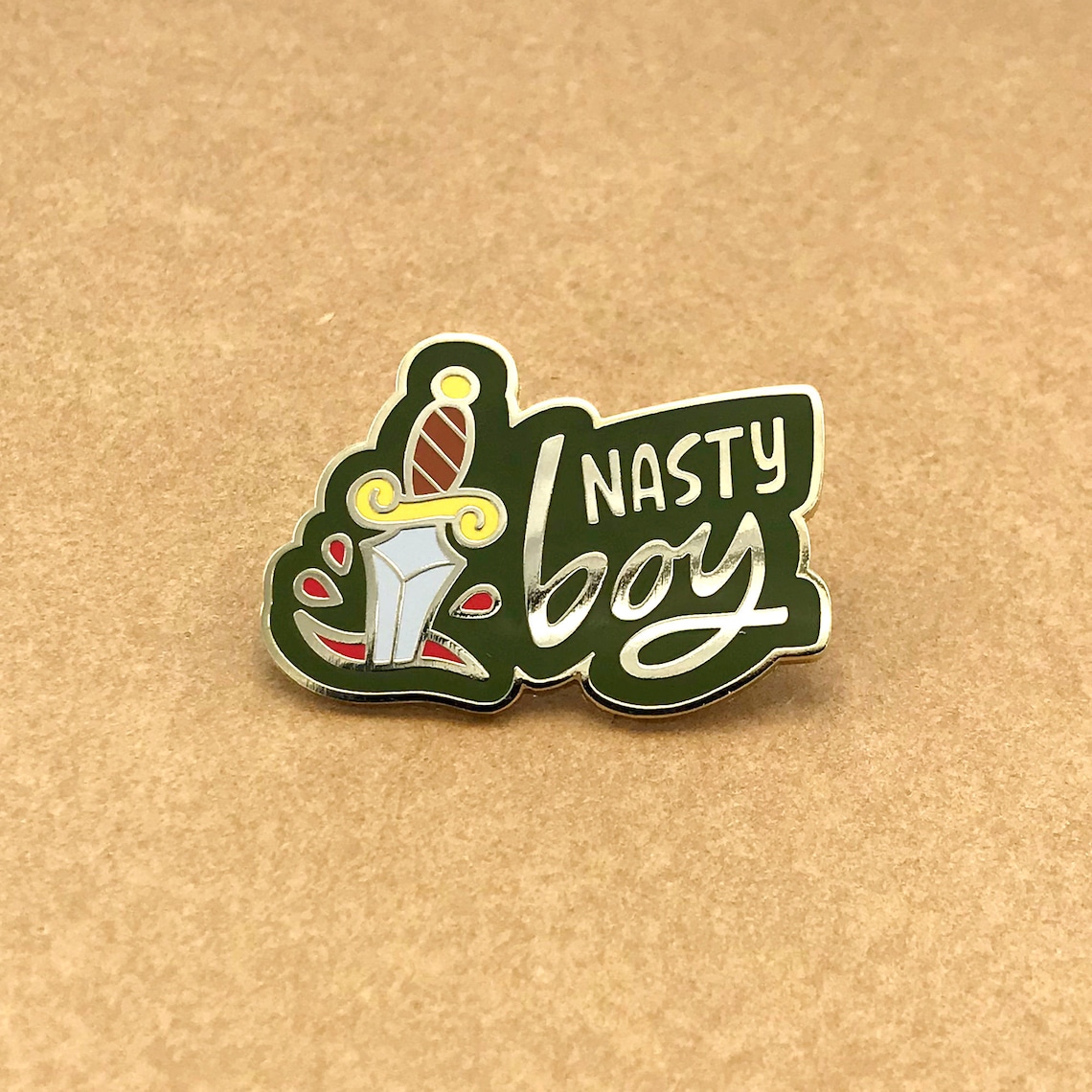 Nasty Boy - Hard Enamel Pin - Lapel Pin - Etsy