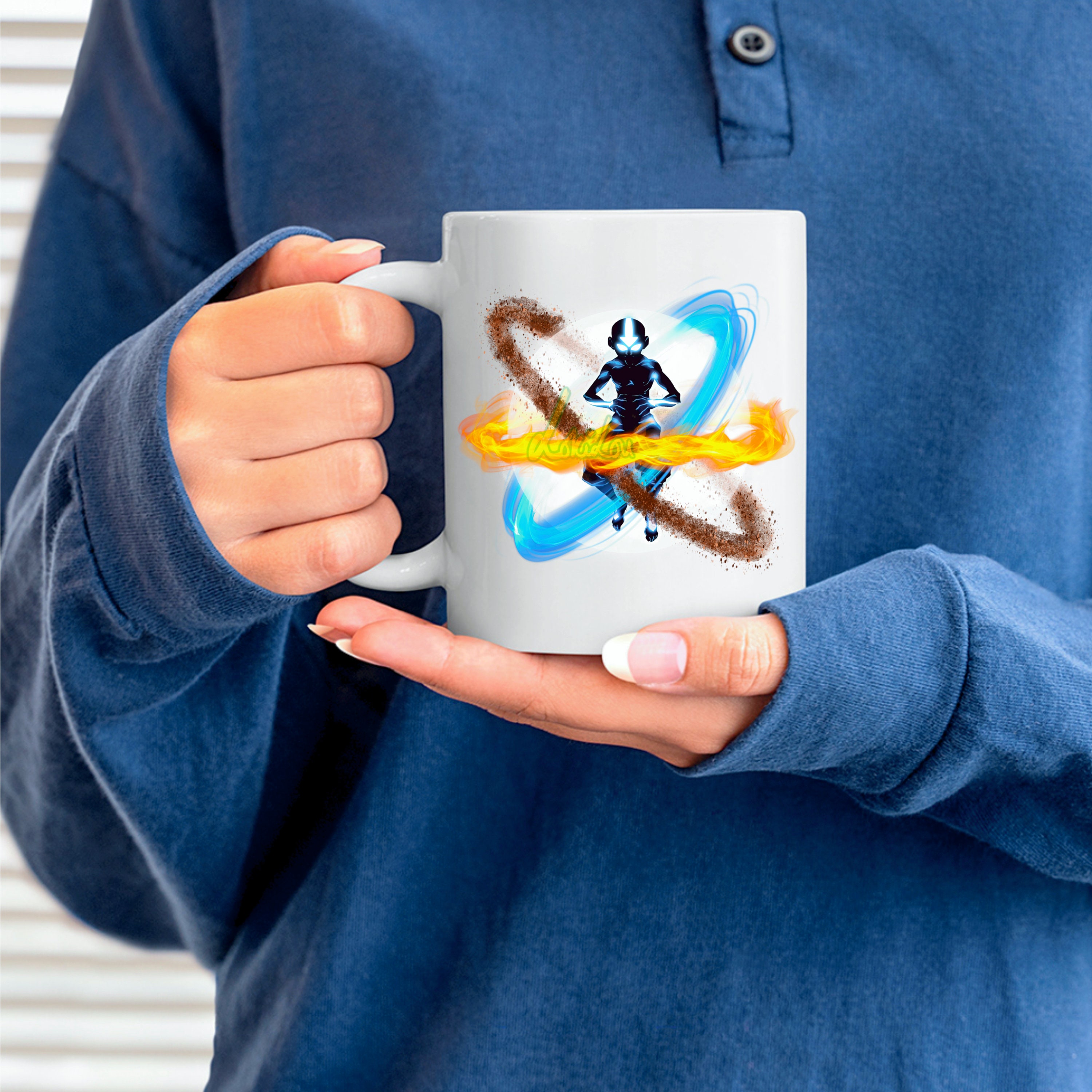 5 X Cartoon Elemental Bender Character PNG Digital Prints DTF ...